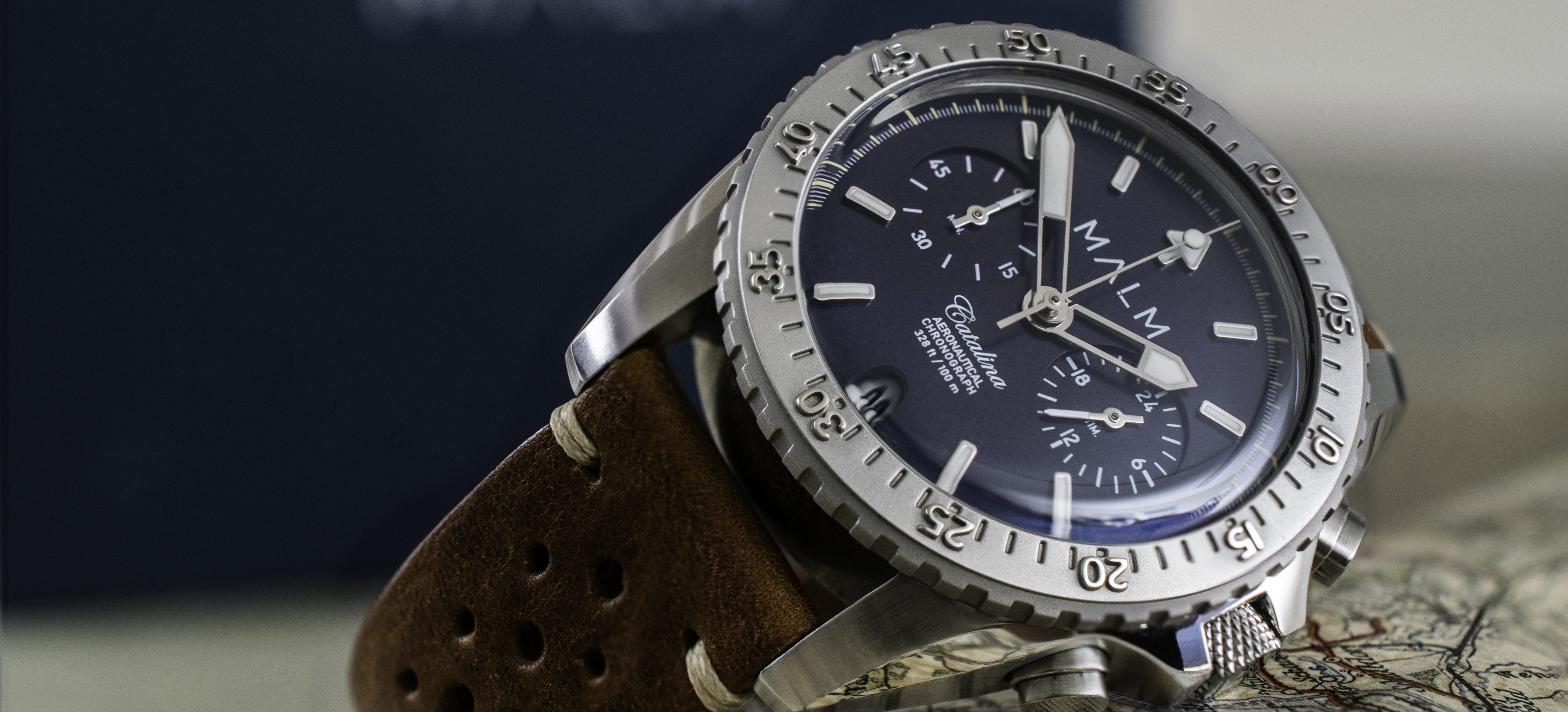 MALM LAUNCHES CATALINA BLUE STEEL CHRONOGRAPH - A BEAUTIFUL TOOL WATCH ...