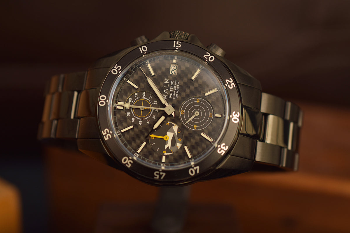 Collector's Corner – Whitefox Black YG Chronograph 41 – MALM watches